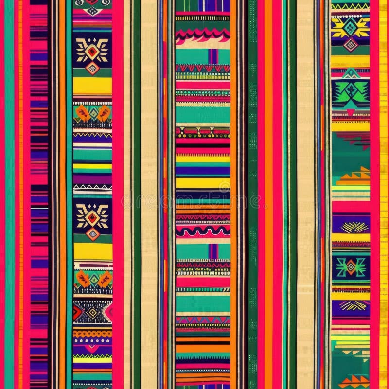 Vibrant Ethnic Patterns: Tapestry of Traditional Textile Designs Stock ...