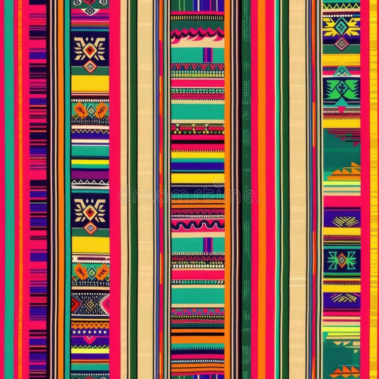 Vibrant Ethnic Patterns: Tapestry of Traditional Textile Designs Stock ...