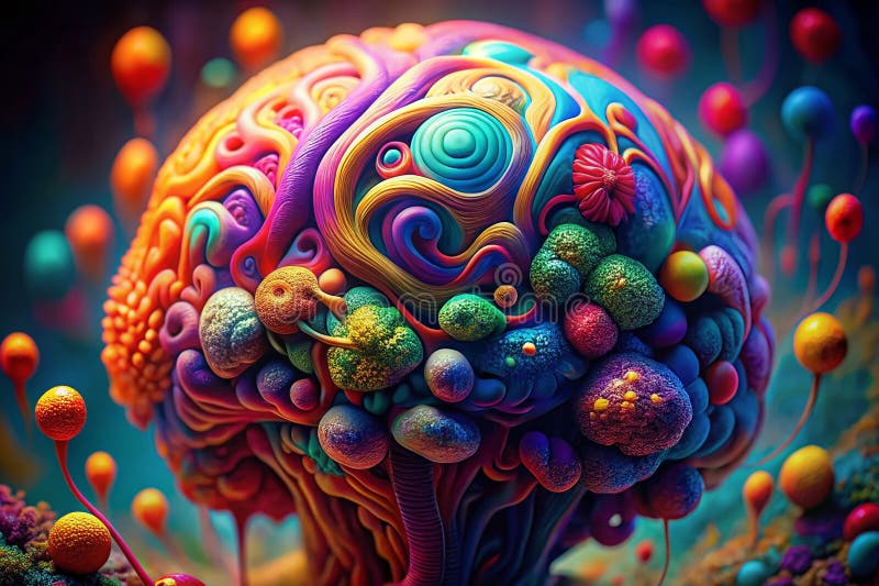 A Vibrant Exploration of the Mind Psychedelic Brain Art Unveiling ...