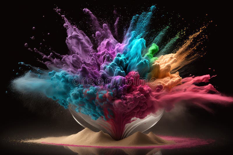 A Vibrant Explosion of Bright Color: a Collapse of Intriguing Vo Stock ...