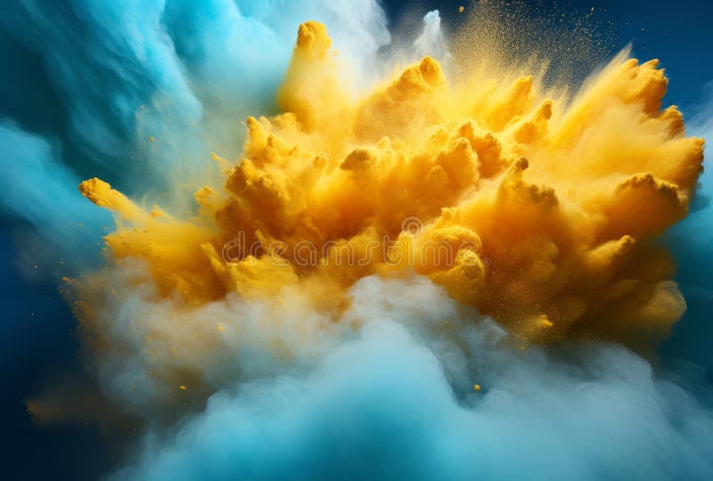 Vibrant Explosion of Colors in Abstract Art Stock Illustration ...