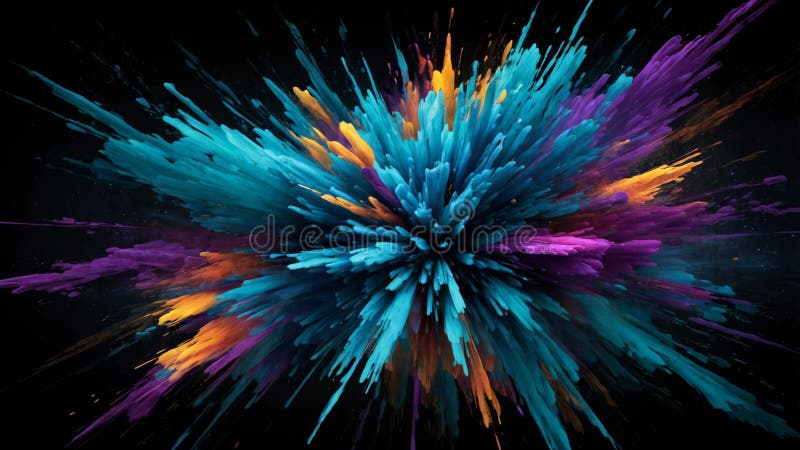 A Vibrant Explosion of Colors. Generative AI. Stock Footage - Video of ...