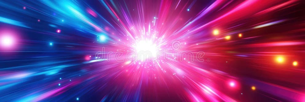 Vibrant Explosion of Colors with Dynamic Movement Creating an Abstract ...