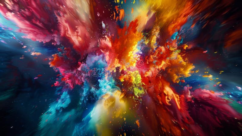 A Vibrant Explosion of Colors Each Layer Telling a Different Story in ...