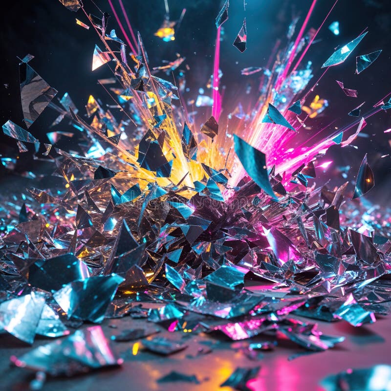 A Vibrant Explosion of Colors Emanates from the Center, Surrounded by ...