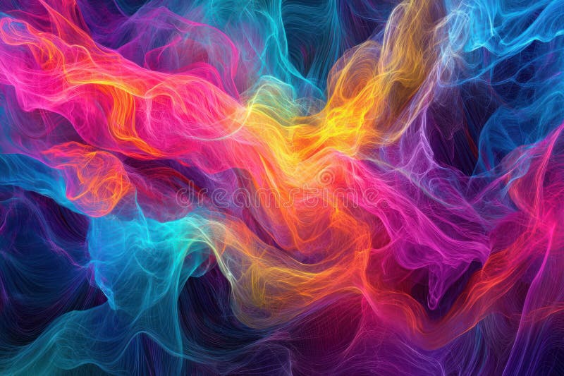 Vibrant Explosion of Colors Flows Seamlessly, Representing Dynamic ...