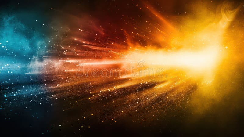 A Vibrant Explosion of Colors and Light, Representing Energy and Motion ...