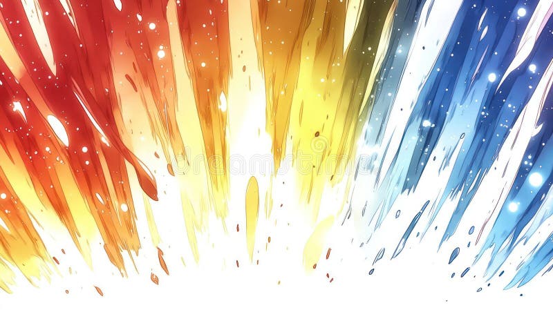 A Vibrant Explosion of Colors Radiating Outward, Creating an Energetic ...