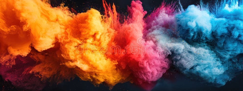 Vibrant Explosion of Colors Showcases Dynamic Nature of Artificial ...