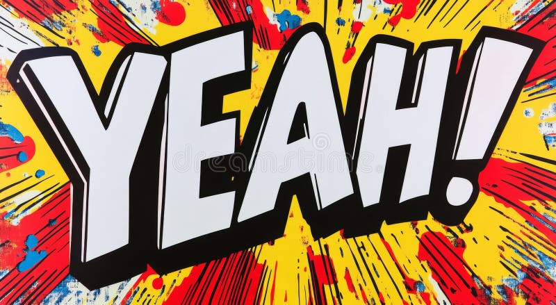 Vibrant Explosion of Emotions in Pop Art Style Stock Photo - Image of ...