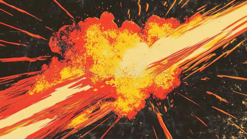 A Vibrant Explosion Graphic with Dynamic Lines and Colors, Conveying ...