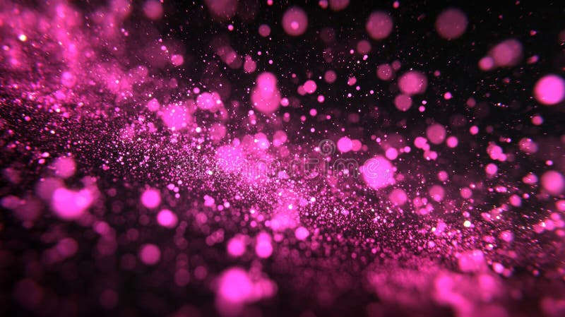 Vibrant Explosion of Pink Particles Erupts from the Center, Scattering ...