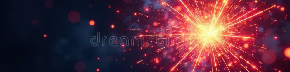 Vibrant Explosive Burst from Spherical Firework , Bright Display, Fast ...