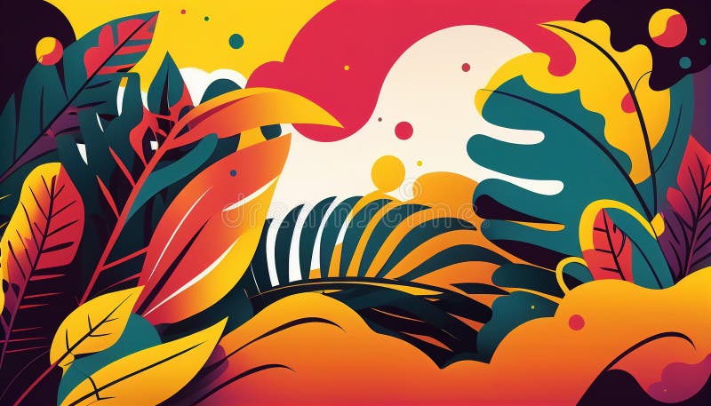 Vibrant and Eye-catching Background. Generative AI Stock Illustration ...