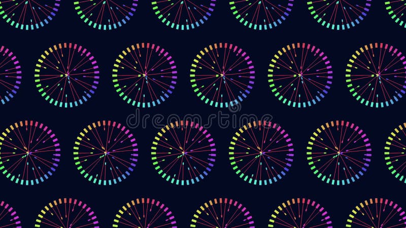 Vibrant Bicycle Wheel Mosaic Colorful Pattern of Overlapping Wheels ...