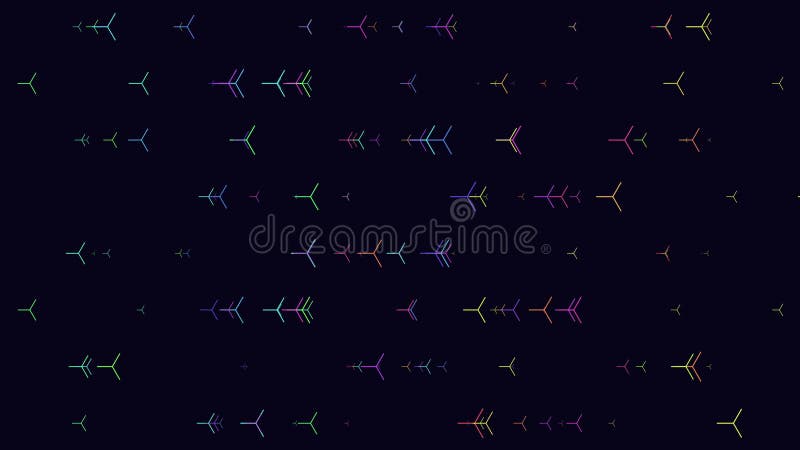 Vibrant and Eye-catching Rainbow-colored Arrow Pattern on Black ...