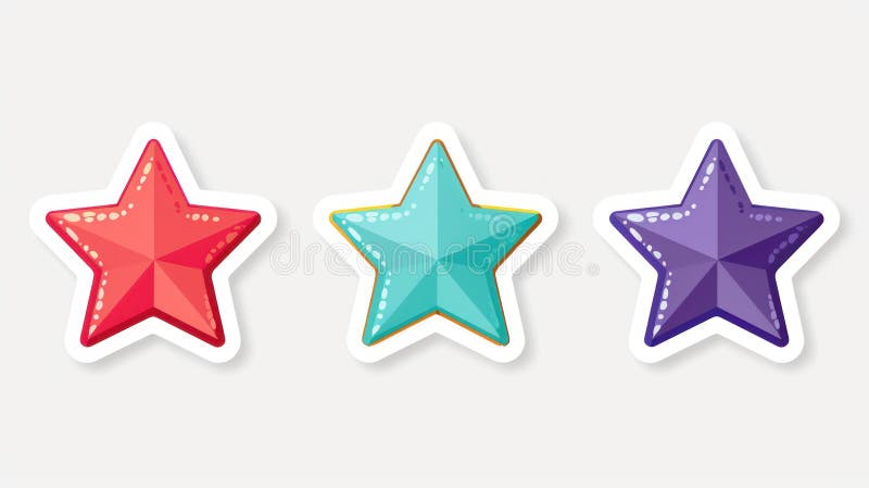 Star Burst Sticker Set - Vector Design Elements for Promotions and ...