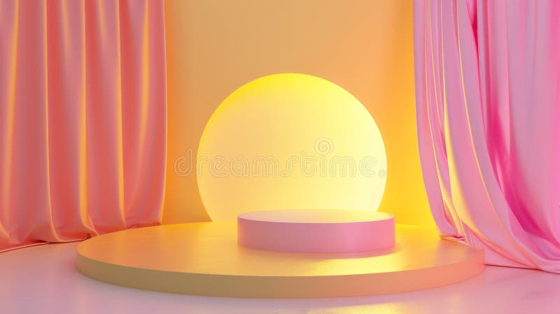 A Vibrant and EyeCatching Podium Setup that is Perfect for Events and ...