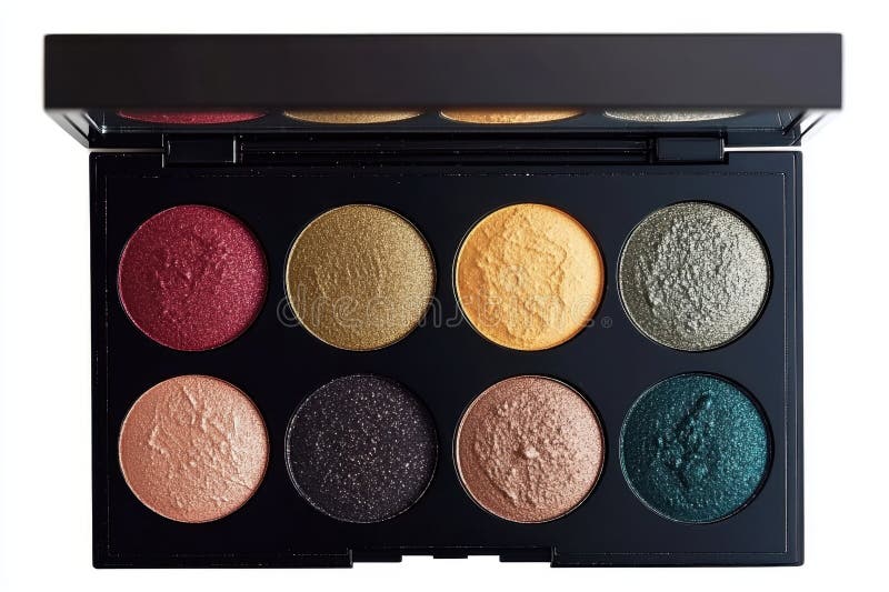 Vibrant Eyeshadow Palette with Rich Colors and Shimmering Textures ...