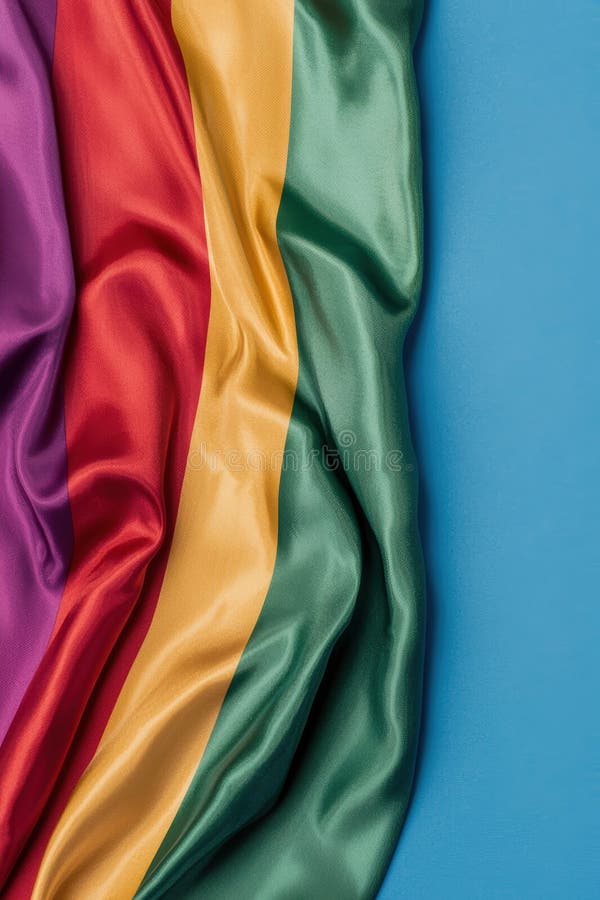 Vibrant Fabric Textures in Bold Colors Stock Illustration ...