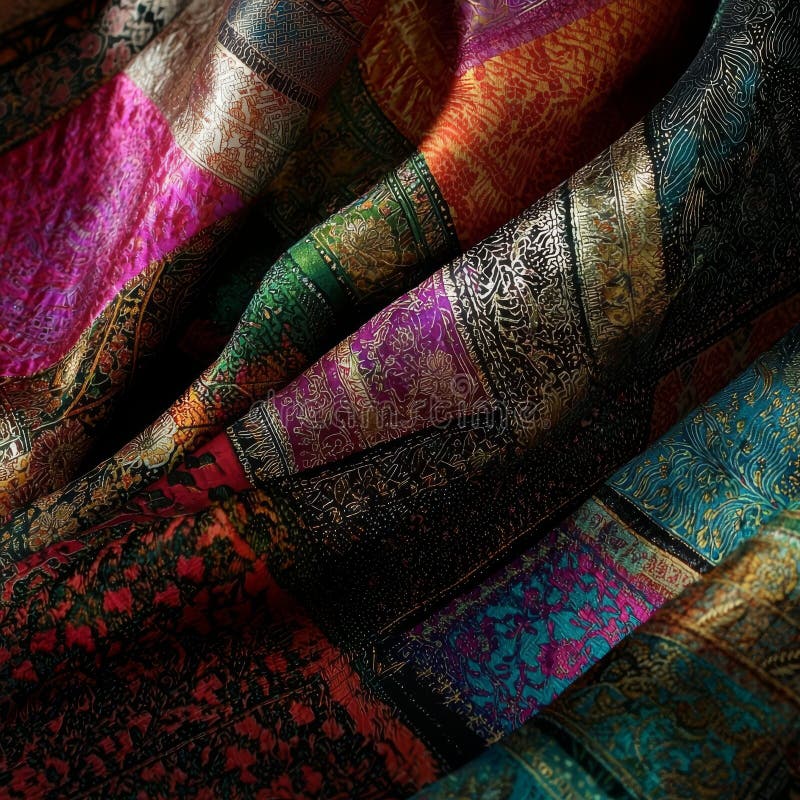 A Vibrant Facebook Post Featuring Indian Tapestry Designs in Bright ...
