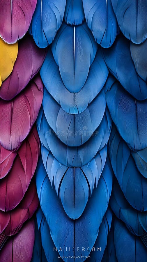 Vibrant Feather Color Palette Patterns Generative AI Stock Illustration ...