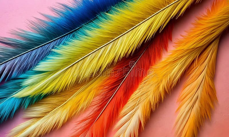 Vibrant Feather Display stock video. Video of feather - 383601375