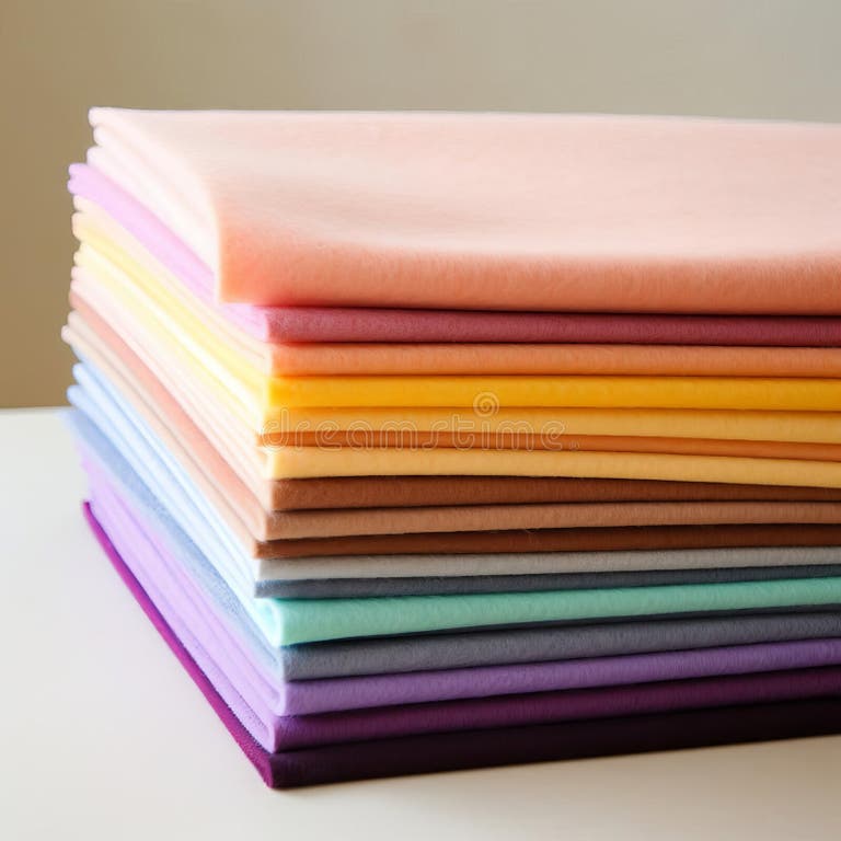 Vibrant Felt Sheets in Various Colors and Textures Available Stock ...