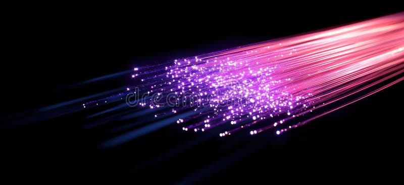 Vibrant Fiber Optic Light Trails Creating Dynamic Visual Effects in ...