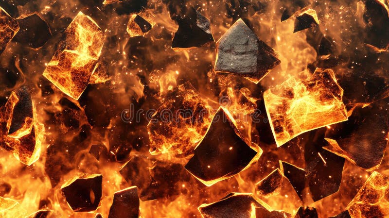 Vibrant Fire Sparks Creating an Enchanting Dance of Glowing Embers ...