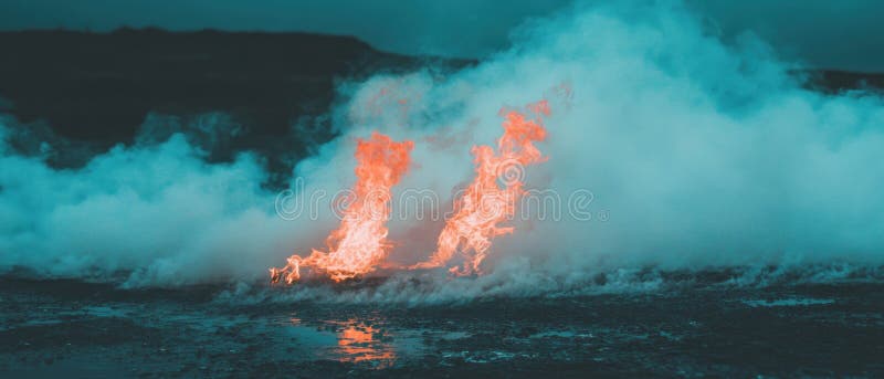 Vibrant Fire Texture Against Dark Backdrop for Striking Visual Contrast ...