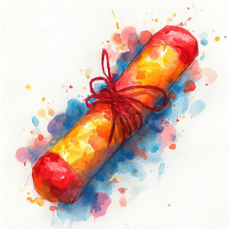 Vibrant Firecracker Bundle with Red and Yellow Design, Surrounded by ...