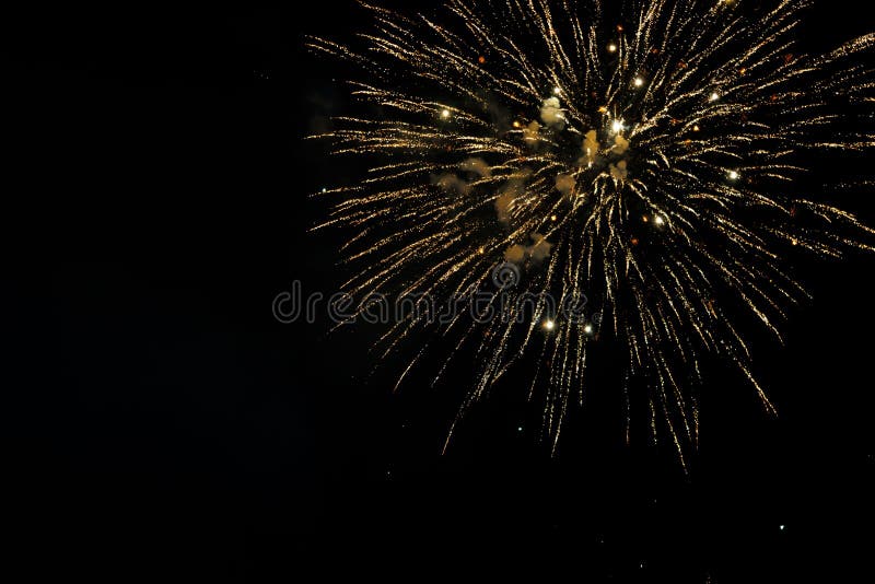 Vibrant Firework Display in the Night Sky. Stock Photo - Image of ...