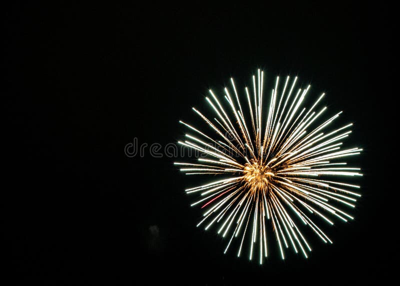 Vibrant Firework Burst in Night Sky Stock Image - Image of dark, year ...