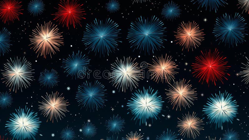 Vibrant Firework Pattern in a Contemporary Style with Intricate and ...