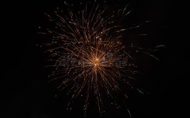 Vibrant Fireworks Lighting Up the Night Sky. Stock Photo - Image of ...