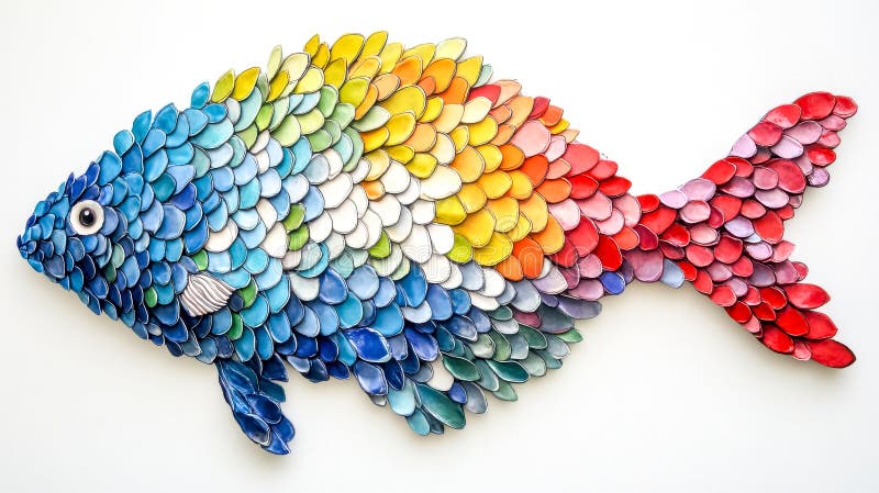 Rainbow Colored Fish No Background Stock Photos - Free & Royalty-Free ...