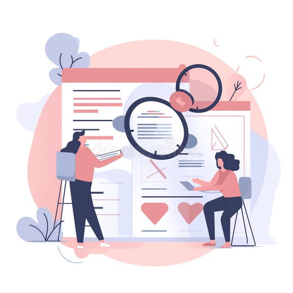 Vibrant Flat Illustration of User Testing and Iterating for Project ...