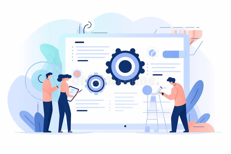 Vibrant Flat Illustration of User Testing and Iterating for Project ...