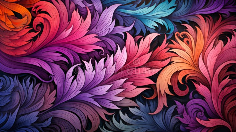 Vibrant Flat Illustrations with Detailed Textures and Seamless Patterns ...