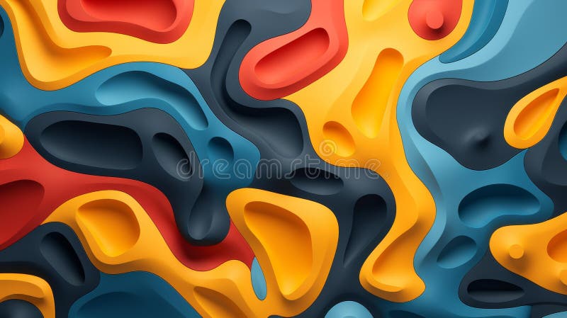 Vibrant Flat Illustrations Using Artistic Plaster Compositions with ...