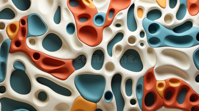 Vibrant Flat Illustrations Using Artistic Plaster Compositions with ...