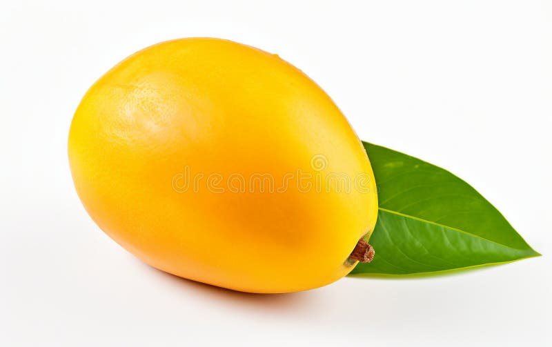 Vibrant Flavor Mango on White Background Stock Image - Image of lone ...