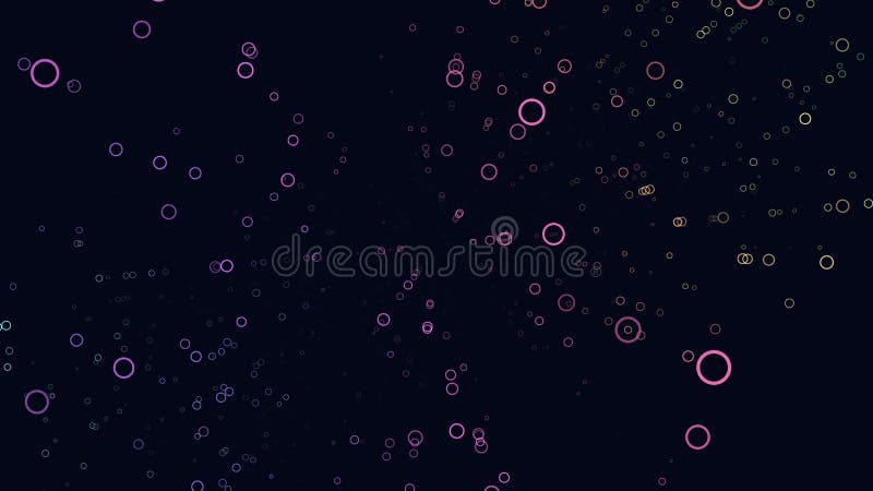 Vibrant Floating Circles Colorful Bubble-like Patterns on Black ...