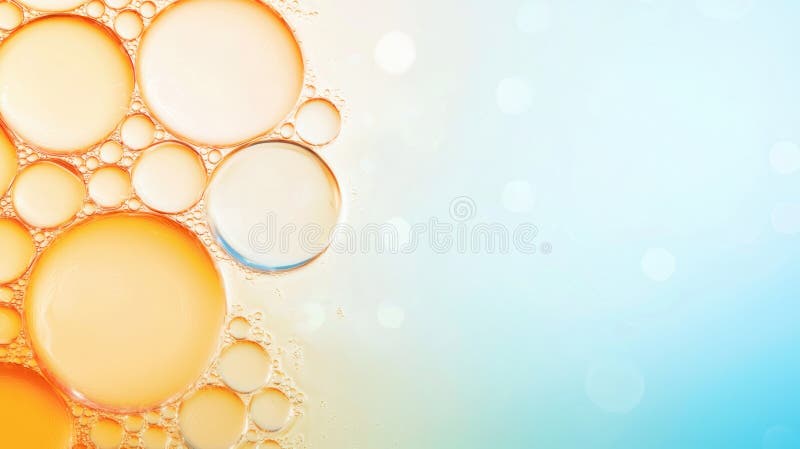 Vibrant Floating Electrolytes in Abstract Liquid Background Stock Image ...