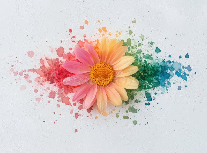 Vibrant Floral Explosion stock illustration. Illustration of petal ...