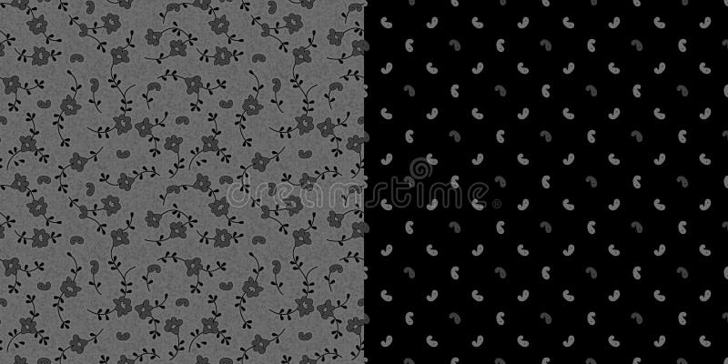 Vibrant Floral Pattern Repeat Illustration Stock Illustration ...