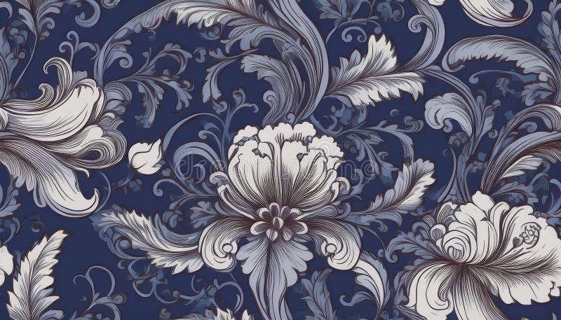 Vibrant Floral Vector Illustration HandDrawn Seamless Patterns Infusing ...