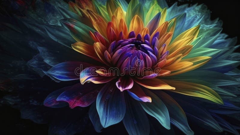 Vibrant Flower Design for Invitations and Posters. Stock Illustration ...