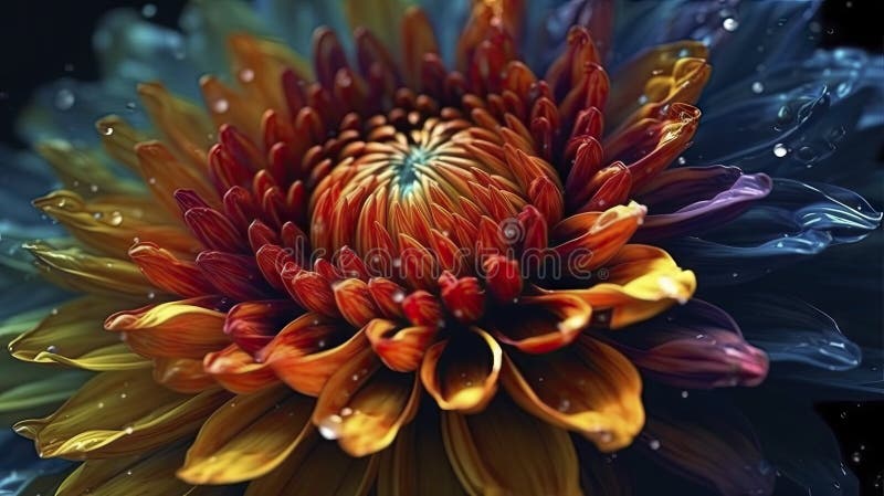 Vibrant Flower Design for Invitations and Posters. Stock Illustration ...